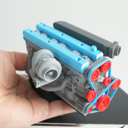 🚗 Detailed 2Jz Engine Fully 3d printed・ STL File for 3D printing・Cults