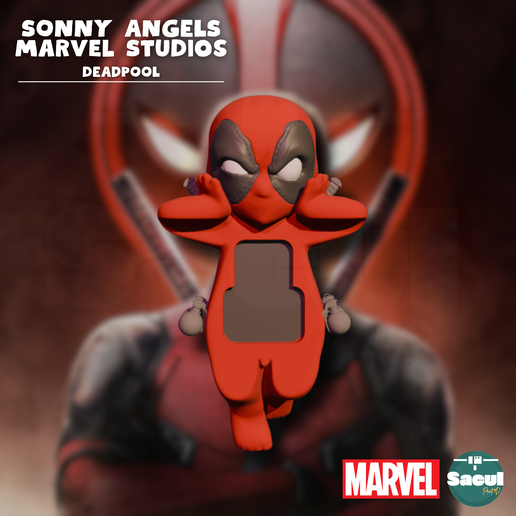 STL file Sonny Angel Deadpool - Marvel 👼 ・3D printing design to ...
