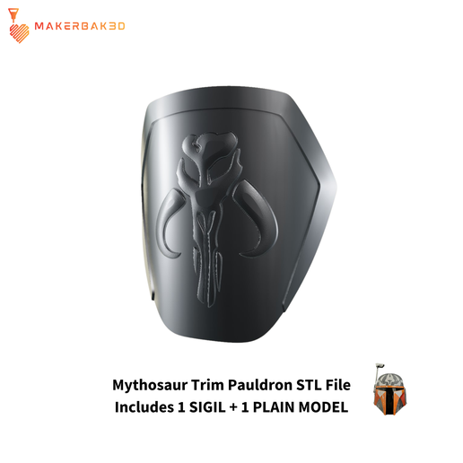 🎭 Mythosaur Trim Shoulder Armor・ 3D File for ・Cults