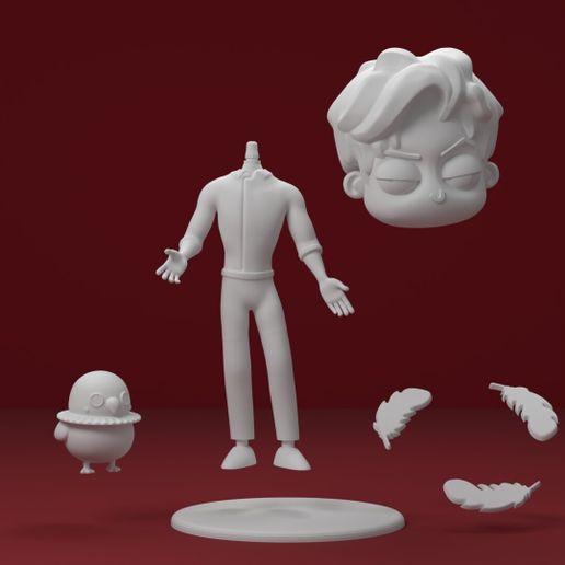 🎨 Sylus Bobblehead Fan Art・ STL File for 3D printing・Cults