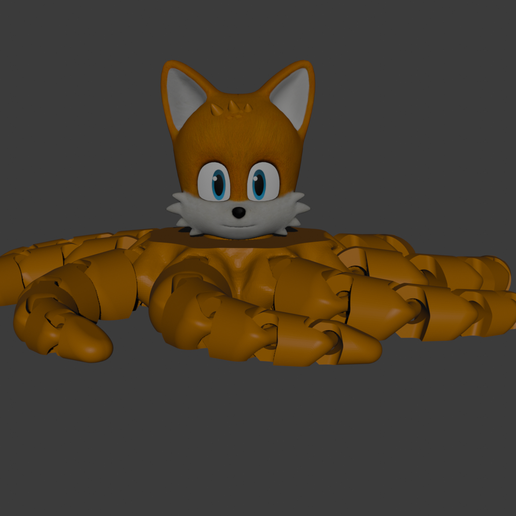 Free STL file TailsTopus | Tails octopus movable from sonic. 🐙 ・3D ...