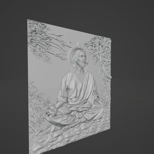 ️ Jesus Meditating - Christ Meditating・ STL File for 3D printing and ...