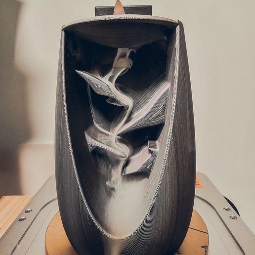 🌊 BACKFLOW INCENSE BURNER - Waterfall - automatic air freshener style ...