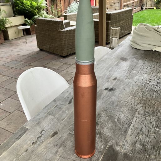 🪖 50mm naval APHE round・ STL File for 3D printing・Cults