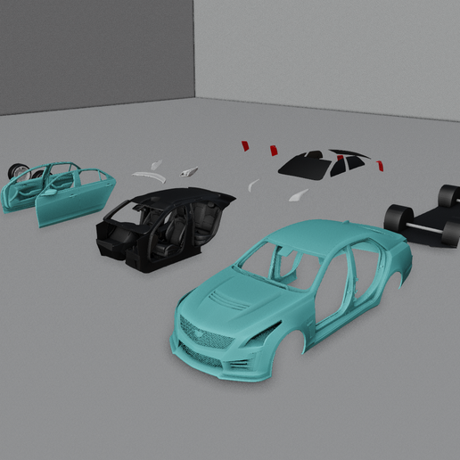 🚗 Cadillac CTS V Series・ STL File for 3D printing・Cults
