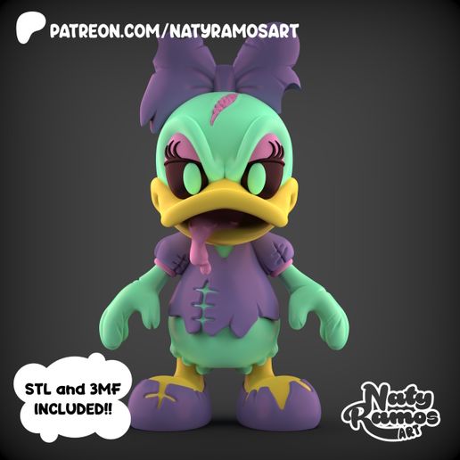 🧟 DAISY CHIBI ZOMBIE・ STL File for 3D printing・Cults