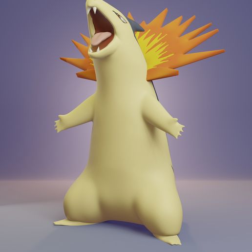 STL file Pokemon - Typhlosion 🐉 ・3D printable design to download・Cults