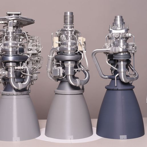3D printed SpaceX Raptor 3 engine・Cults