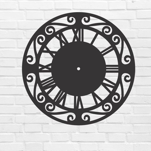 🕰️ WALL CLOCK Roman numeral・ STL File for 3D printing・Cults
