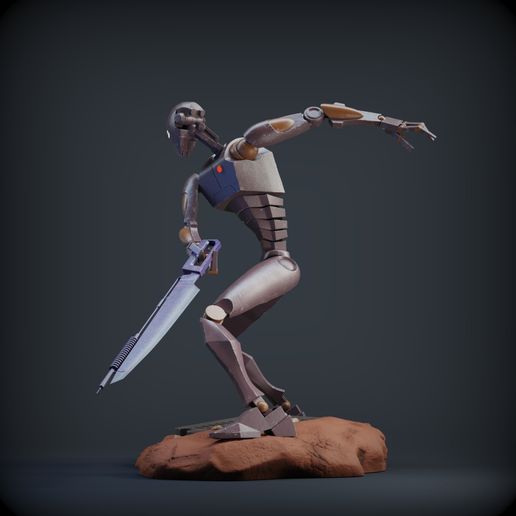 🤖 BX COMMANDO DROID FROM CLONE WARS 3D PRINT MODEL・ STL File for ・Cults