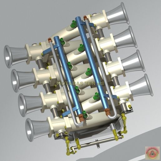 🚙 CHEVROLET LSX 454 - INTAKE MANIFOLD ITB・ STL File for 3D printing・Cults