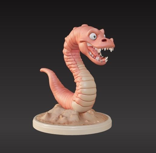 🪱 sand worm・ STL File for 3D printing・Cults