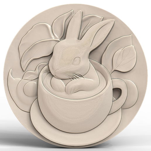 📁 3D Model STL File for CNC Router/Laser & 3D Printer A Rabbit inside a ...