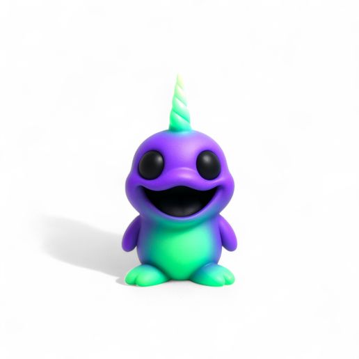 🦄 Cubbuu Narboo – Creepy Cute Chubby Narwhal STL | Derpy Sea Unicorn 3D ...