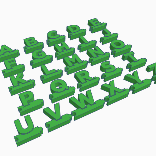 🧸 3D Alphabet for Kids - Connectable Letters.・ STL File for 3D printing ...