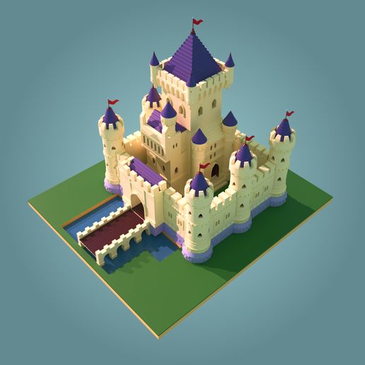 🏰 Random Castle - Modular 3D Models for Video Games and 3D Printing ...