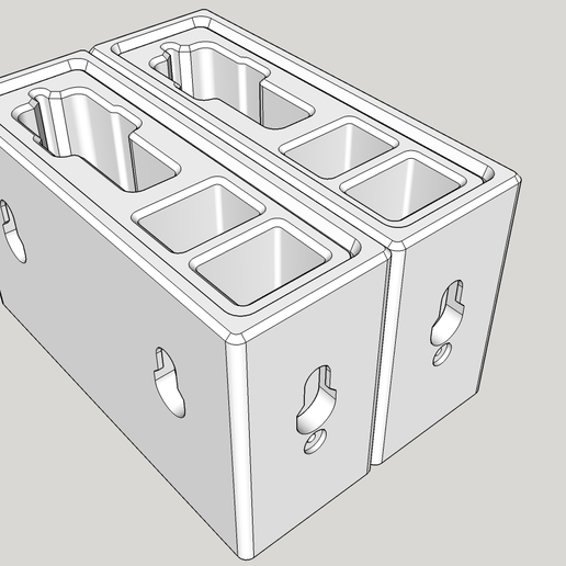 🔫 Modular Pistol storage box・ STL File for ・Cults