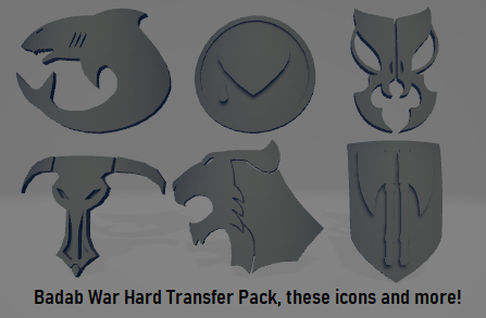 🛰 Badab War Space Marine Chapters Hard Transfer Pack・ STL File for ・Cults