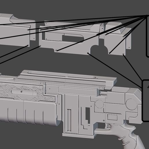 🔫 40K Boltor prop・Free 3D File for ・Cults