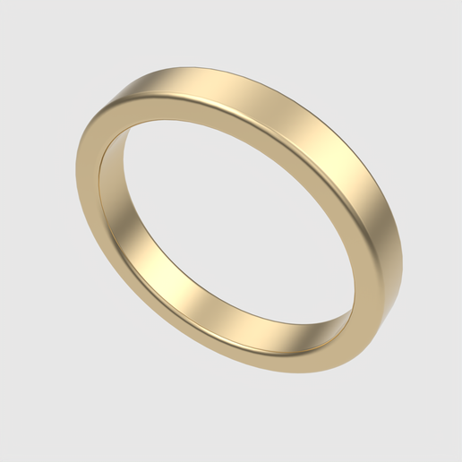 3D file Polished Modern Band Ring 3D print 💍 ・Template to download and ...