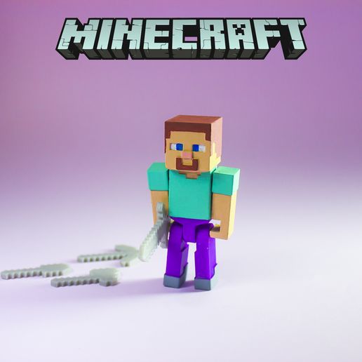 STL file Minecraft Steve / Print in Place 🦸 ・Model to download and 3D ...