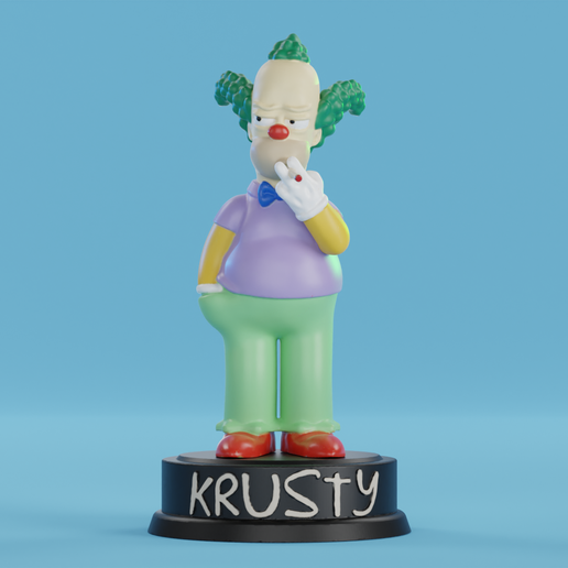🤡 Krusty the Clown・ 3D File for 3D printing・Cults