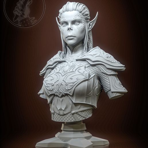 👤 Bust of Lae Zel・ STL File for ・Cults