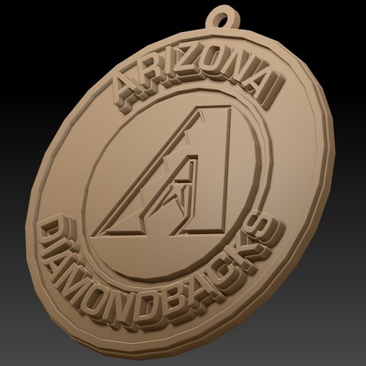 3D file MLB Arizona Diamondbacks Keychan Badge Printable and renderable ...