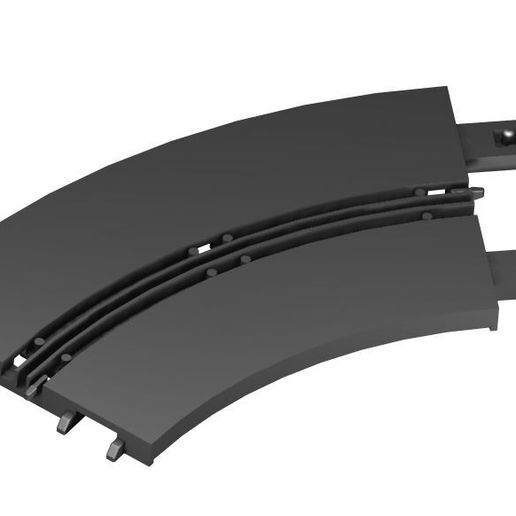 STL file Single-track curve 1/45° outside for Ninco rail system 🚗 ・3D ...