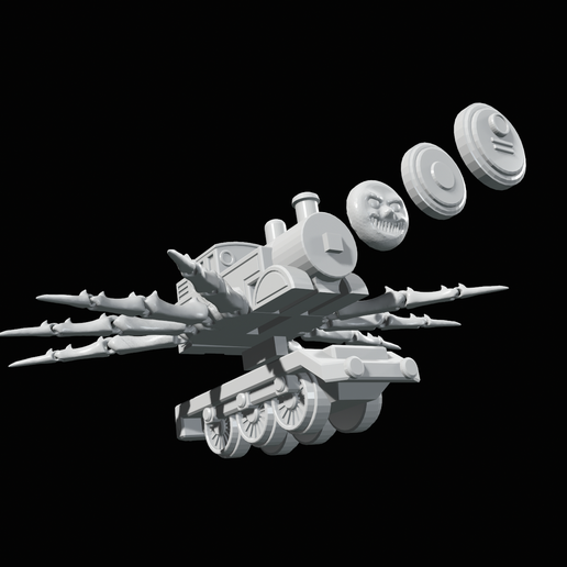 🕷️ Articulated Spider Train - Faceless Thomas remix・ STL File for 3D ...