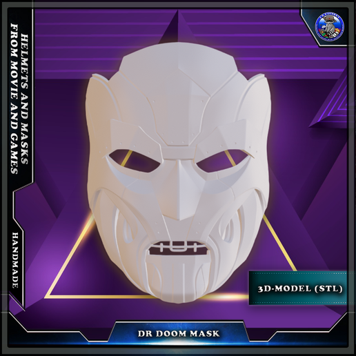 👾 Dr Doom mask (Marvel Ultimate Alliance 3)・ 3D File for 3D printing・Cults