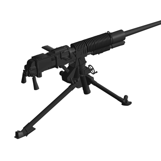 OBJ file Type 92 heavy machine gun 🔫 ・3D printing idea to download・Cults