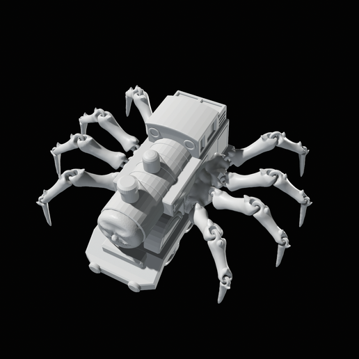 🕷️ Articulated Spider Train - Faceless Thomas remix・ STL File for 3D ...