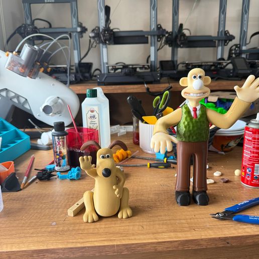 🎁 Wallace and Gromit・Archivo STL Gratis para Impresión 3D・Cults