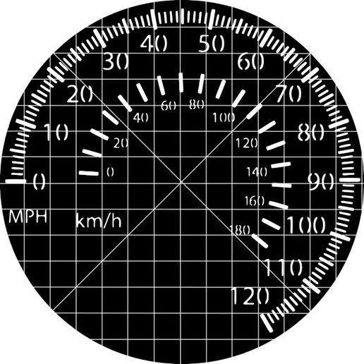 ⏺️ Speedometer for laser cutting on vinyl record DXF file・Archivo DXF ...