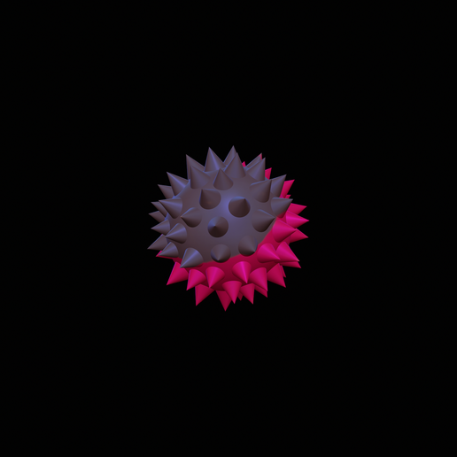 🚗 Spike ball・ STL File for 3D printing・Cults