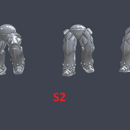 🎲 Gladiator Armored legs (TRUESCALE)・ STL File for ・Cults