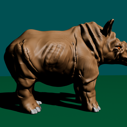 3D file Rhino 🦏 ・Model to download and 3D print・Cults