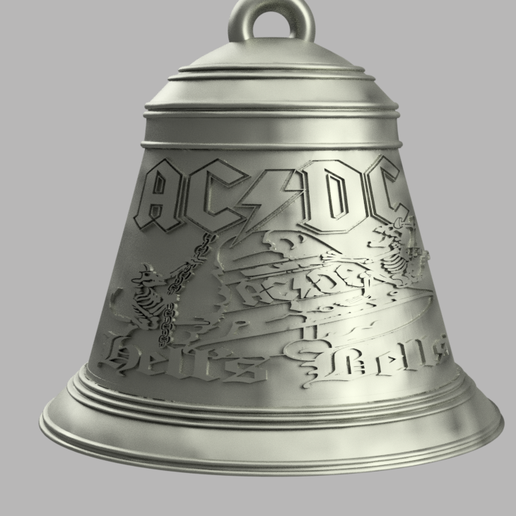 🔔 ACDC Hell Bell・ STL File for ・Cults