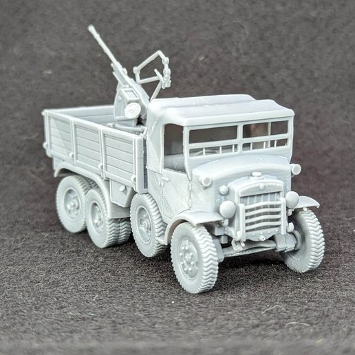 🇮🇹 Fiat SPA Dovunque 35 + option with Breda 20/65 (Italy, WW2)・ 3D File ...