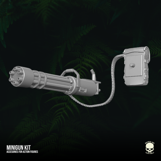 🔫 Minigun Kit 3D printable files for action figures・ STL File for 3D ...