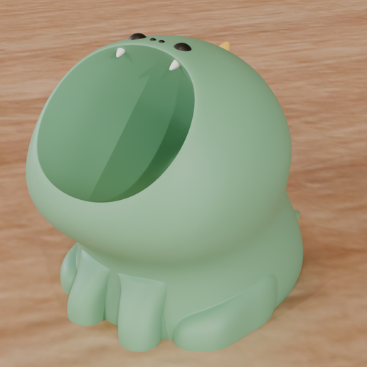 Archivo STL Cute Dino Pen Holder 🦖 (3MF)・Design para impresora 3D para ...