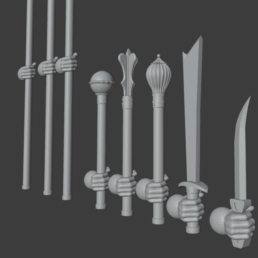 🔫 Haradrim Weapons - MESBG Lord of the Rings, 28mm bits・ STL File for ...