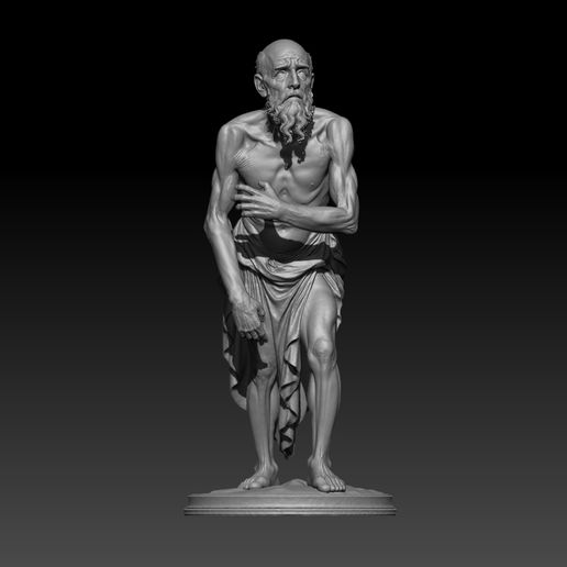 🏛️ Job Statue・ STL File for 3D printing・Cults