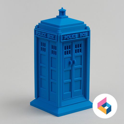 🚓 Foldable_TARDIS, Police Box・ STL File for 3D printing・Cults