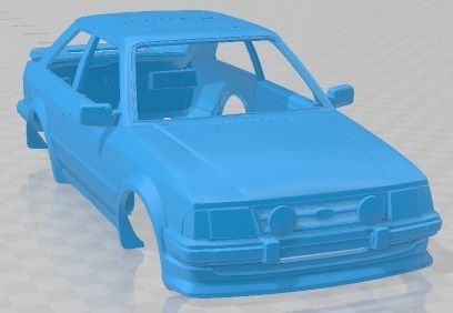 🚙 Ford Escort Mk 3 XR3 1983 Printable Body Car・ 3D File for ・Cults