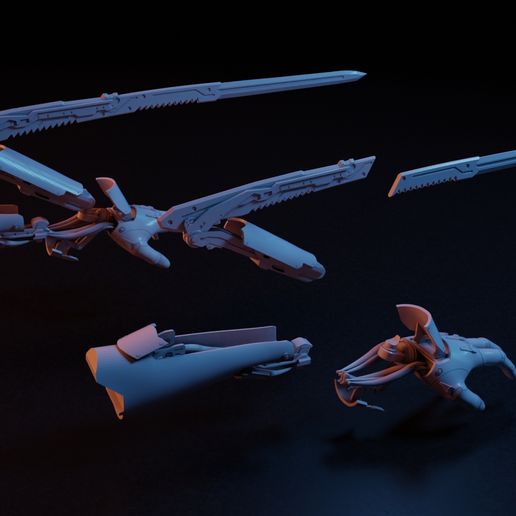 Mantis Blade Cyberpunk 2077 3D print・ STL File for ・Cults