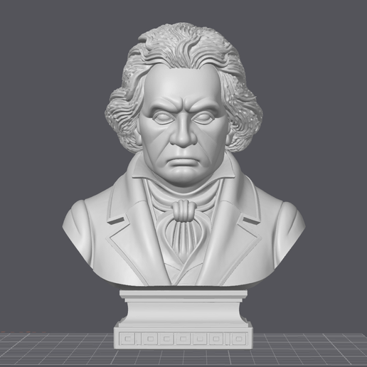 🚐 Ludwig van Beethoven Bust - 3D Model of the legendary classical ...