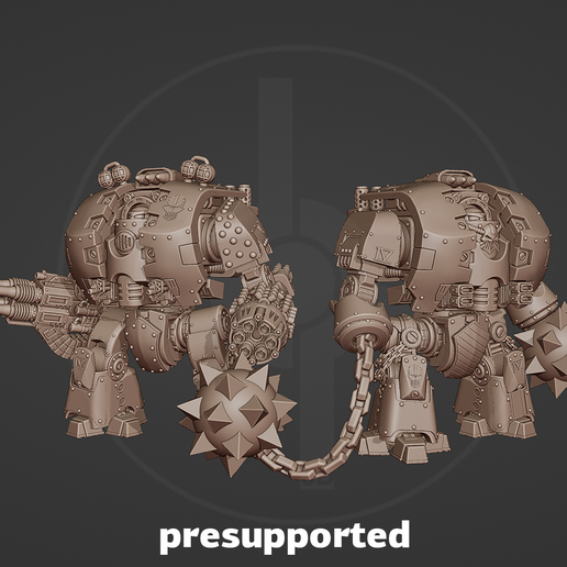 🤖 Heavy Robot "Crusher" (+presupported)・ 3D File for 3D printing・Cults