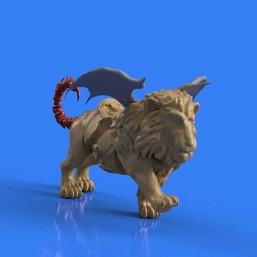 🦸 TATS URS MANTICORE MOUNT ACTION FIGURE FILES TO 3D PRINT・ 3D File for ...